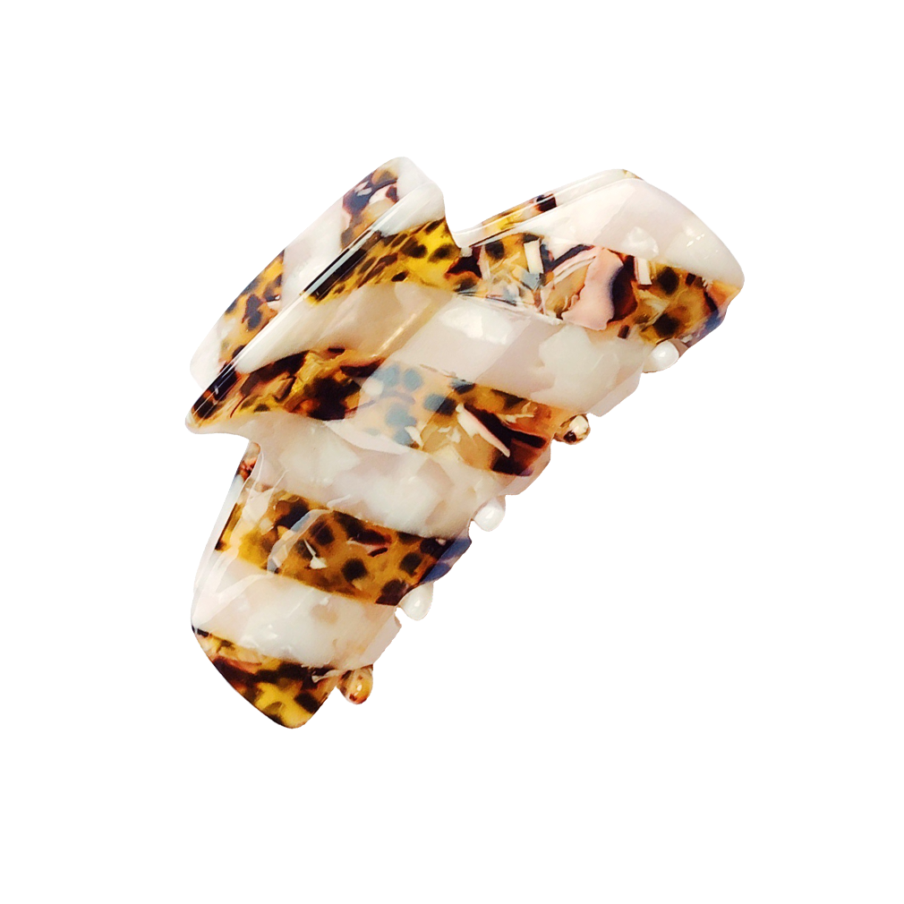 LORA clip in Moonstone Leopard – Tort Hairware